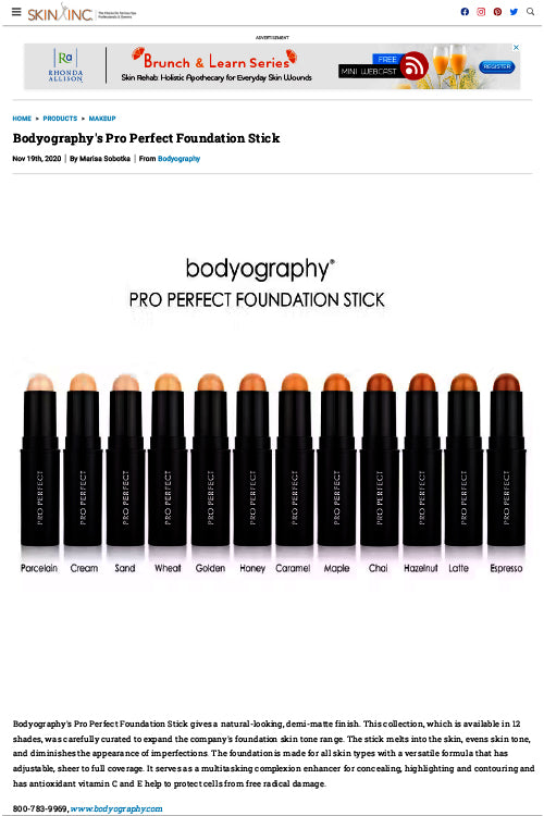 Bodyography's Pro Perfect Foundation Stick