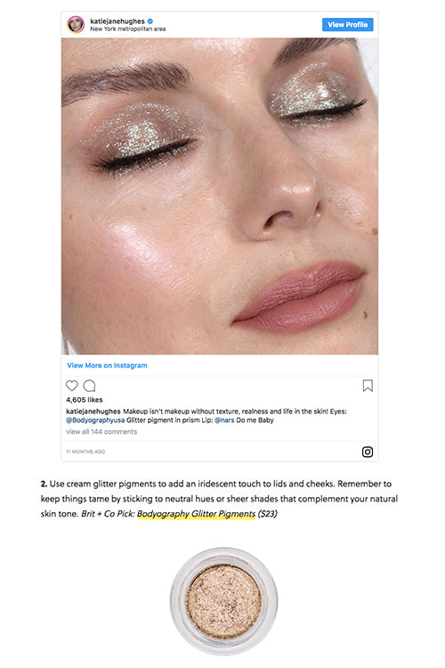 7 Subtle Ways to Wear Glitter Makeup for Summer